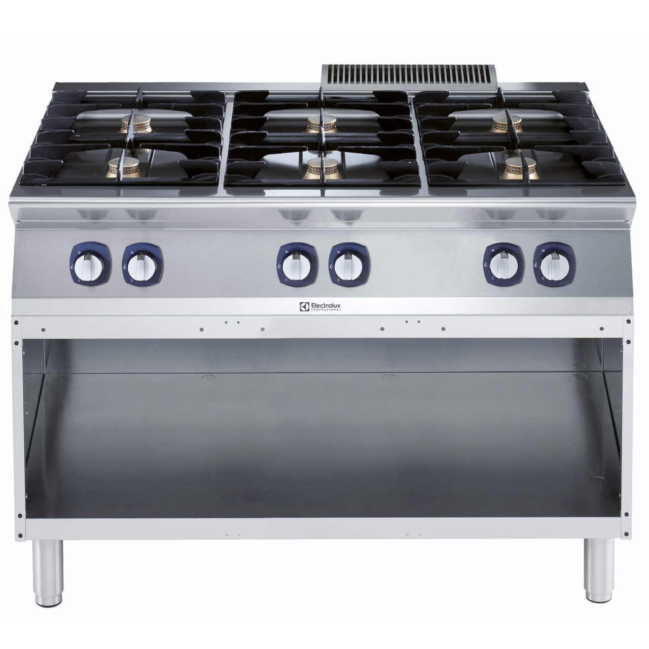 6-BURNER GAS RANGE ON OPEN BASE 1200 MM